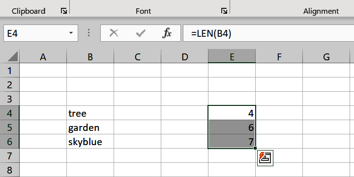 How to count characters in Excel with the LEN function - IONOS