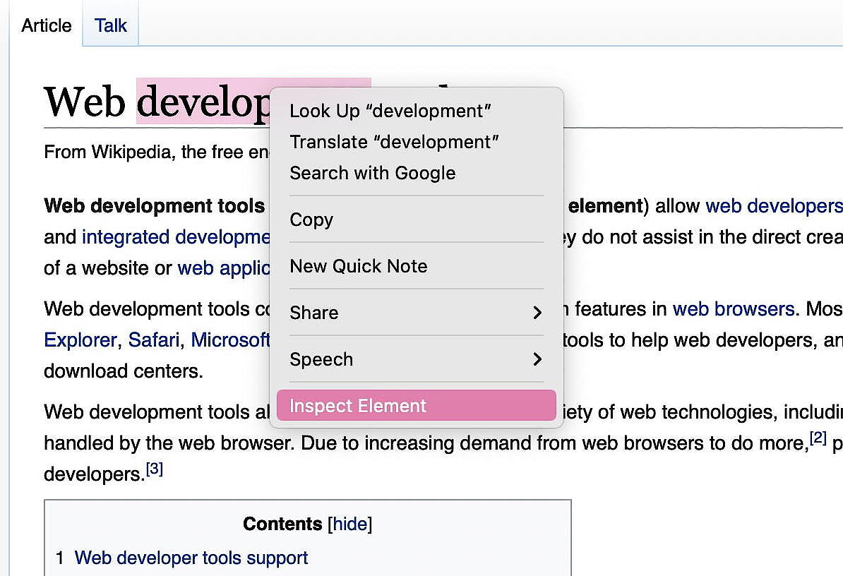 How to inspect elements with developer tools - IONOS