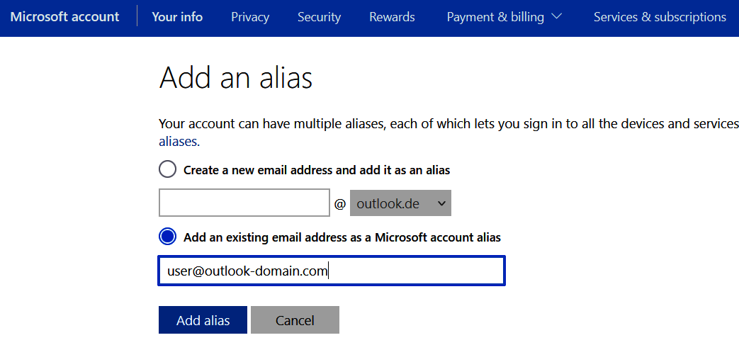 How to set up a custom domain with Outlook - IONOS