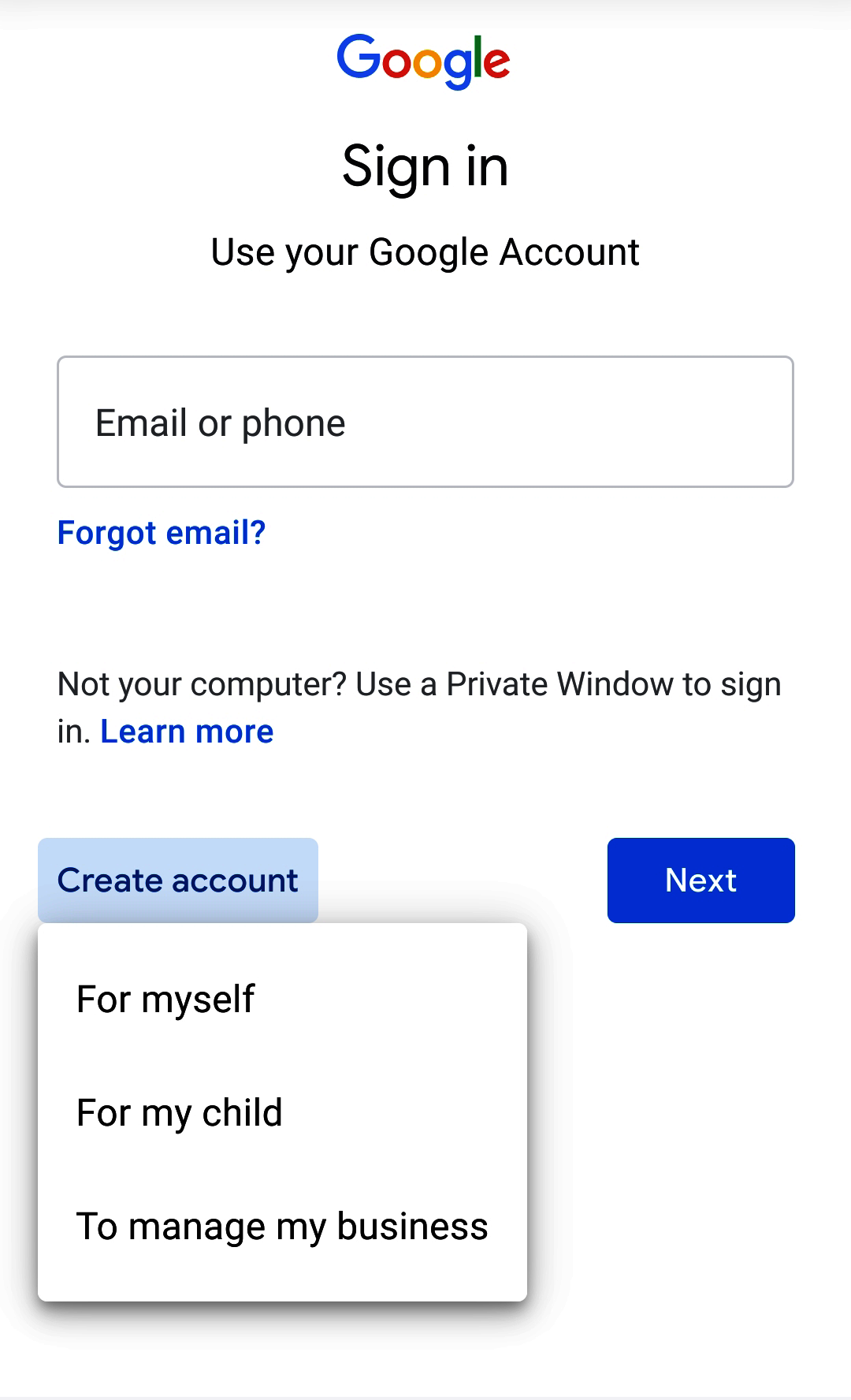 How to create a google account - IONOS