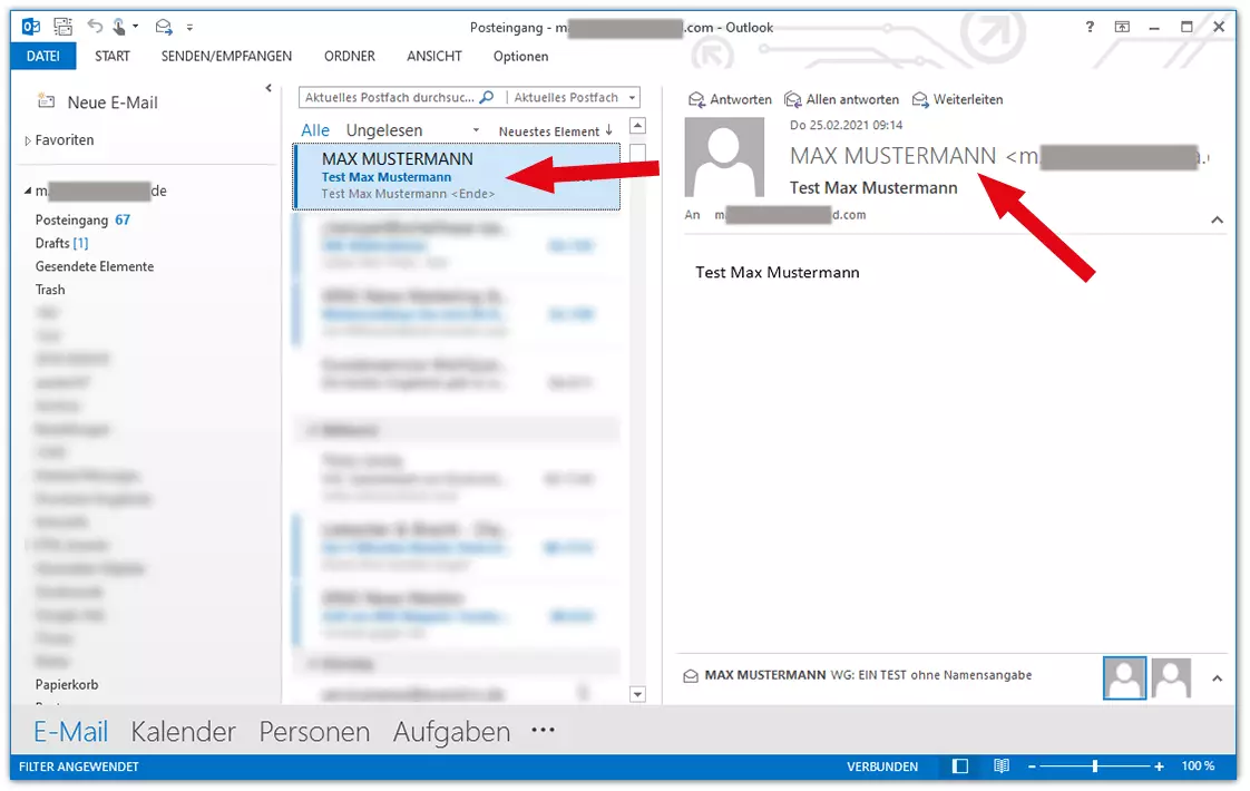 How to change the sender name in Outlook | Explainer with examples - IONOS