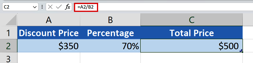 How to use the percentage formula in Excel - IONOS