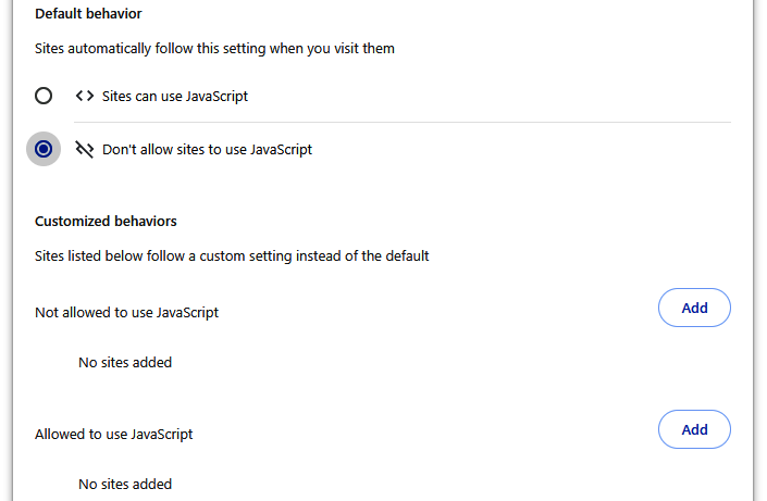 How to disable JavaScript | Firefox, Chrome, and IE - IONOS