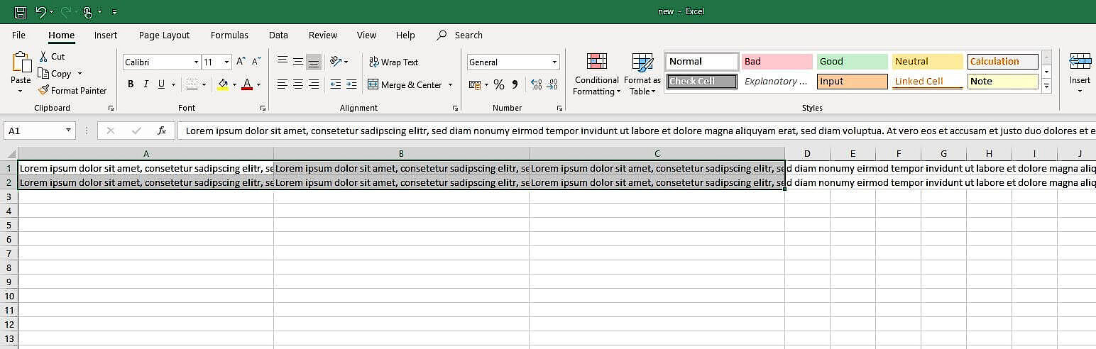 How to wrap text in Excel - IONOS