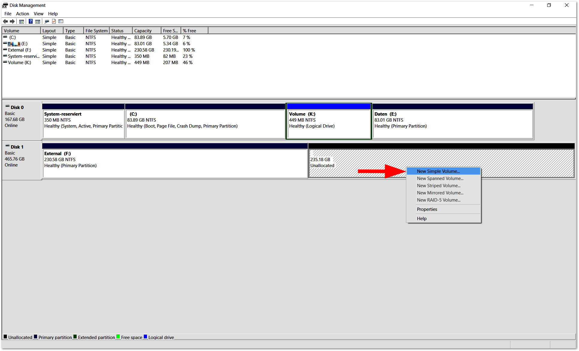 How to partition a hard drive in Windows 10 - IONOS
