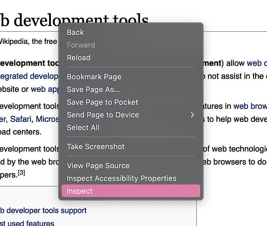 How to inspect elements with developer tools - IONOS