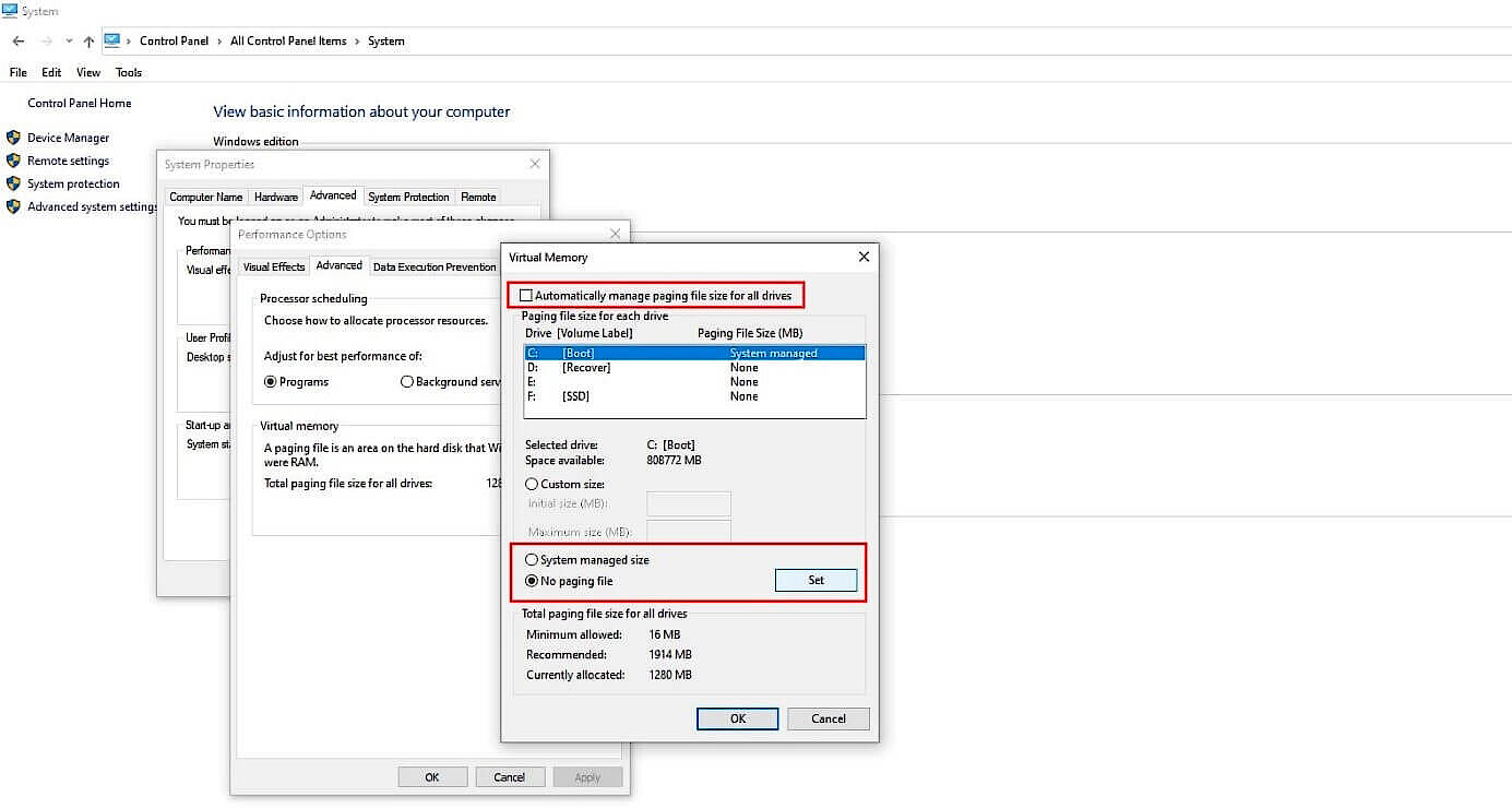pagefile.sys: How you can delete and move the file - IONOS