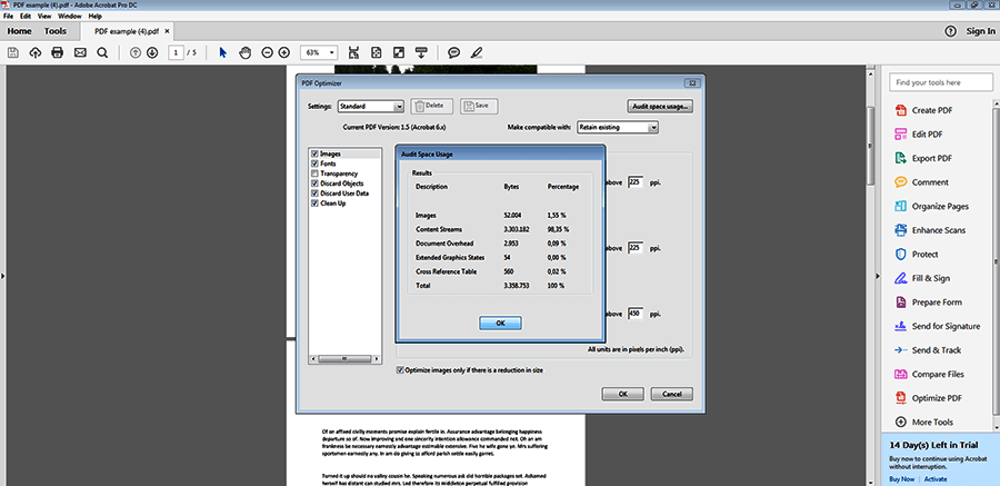 Reducing PDF size | An overview of available tools - IONOS