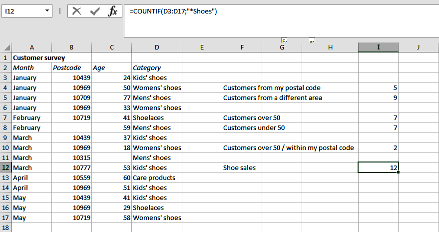 Countif Excel How To Use The Countif Function In Excel Ionos