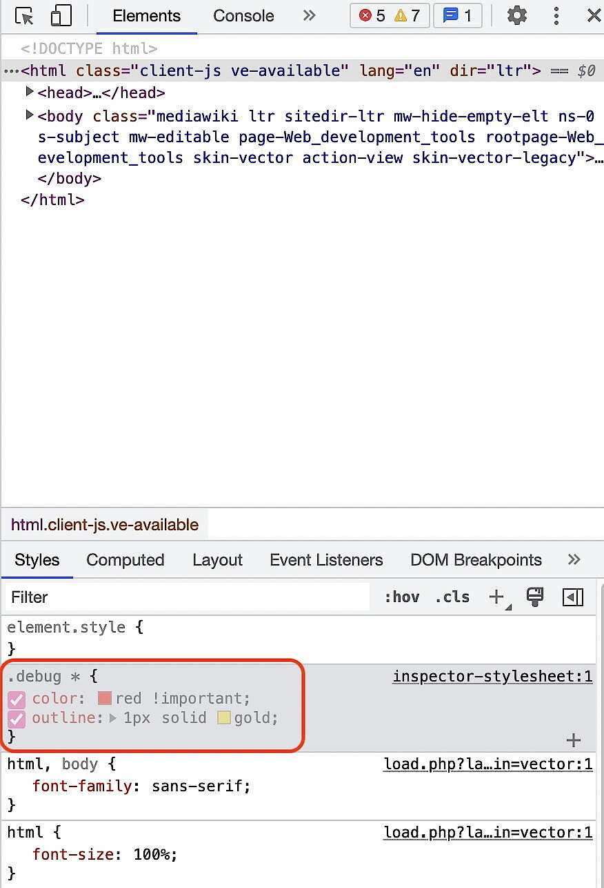 How to inspect elements with developer tools - IONOS