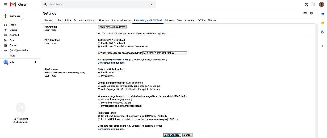 Outlook: Add account - IONOS