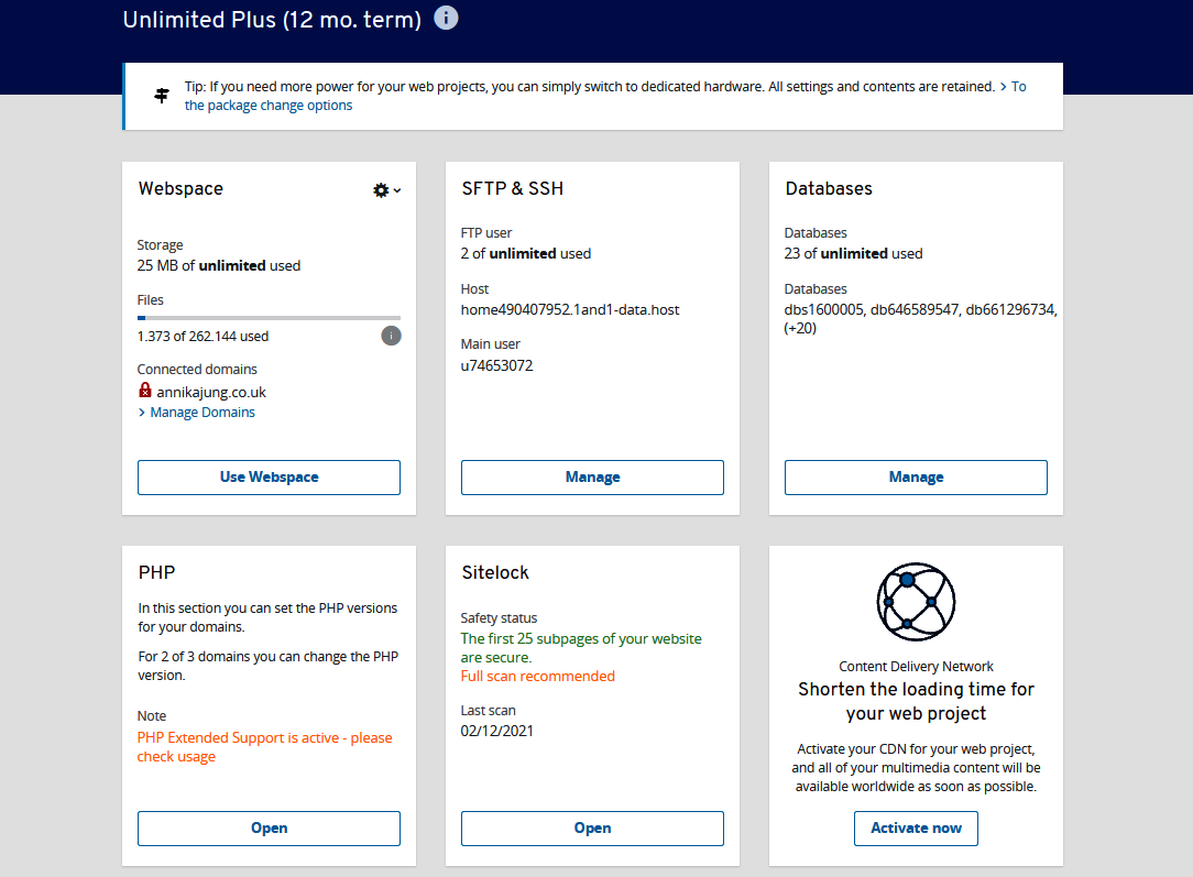 Update your PHP version and cancel PHP Extended Support - IONOS