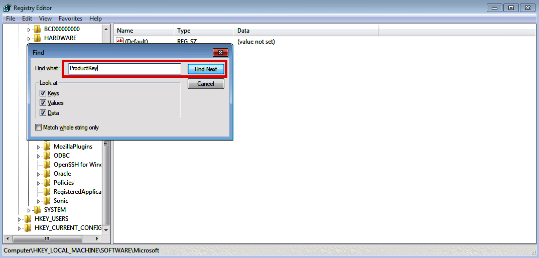 How to find a Windows 7 product key - IONOS