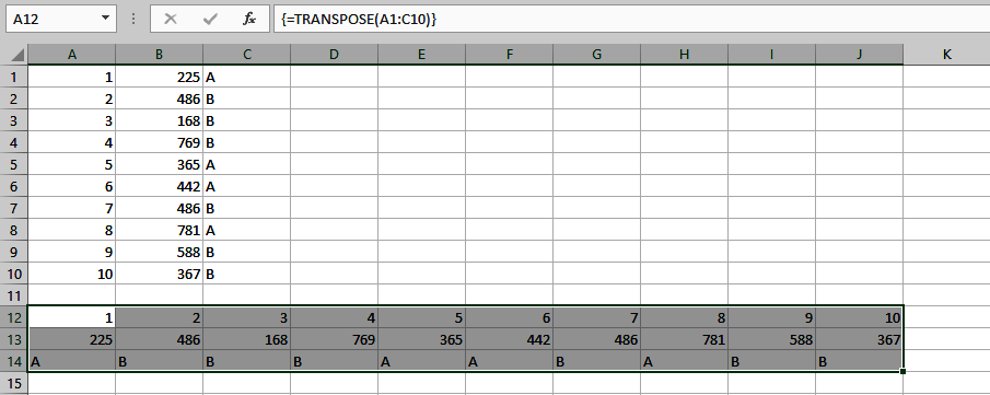 How to use the Excel TRANSPOSE function [+example] - IONOS
