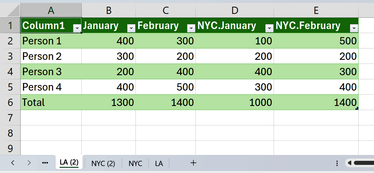 How to merge Excel files - IONOS