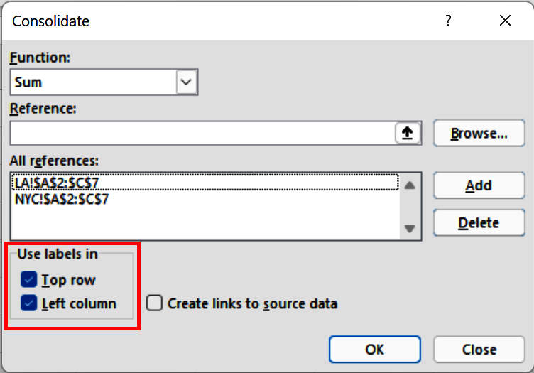 How to merge Excel files - IONOS