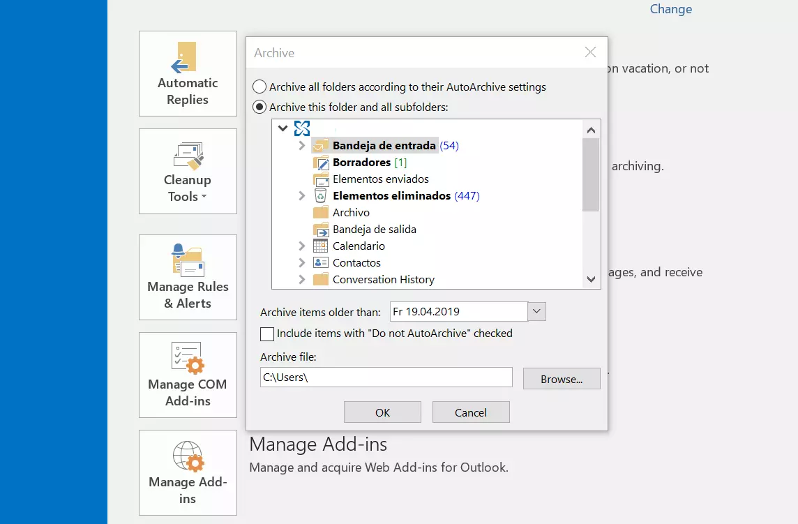 Archiving Outlook Emails | A Step-by-Step Guide - IONOS