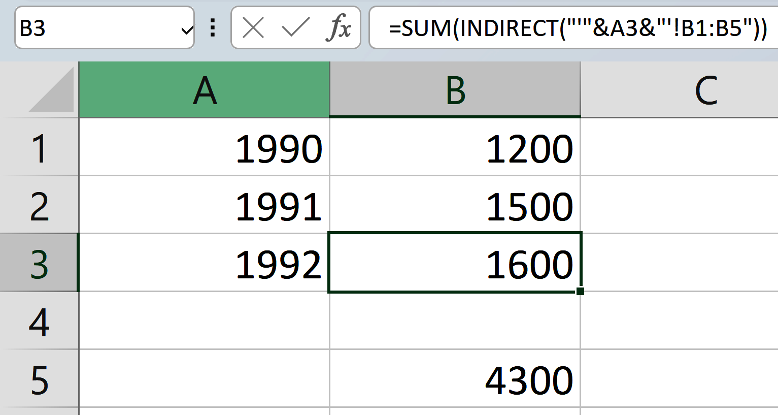 How to use the INDIRECT function in Excel - IONOS