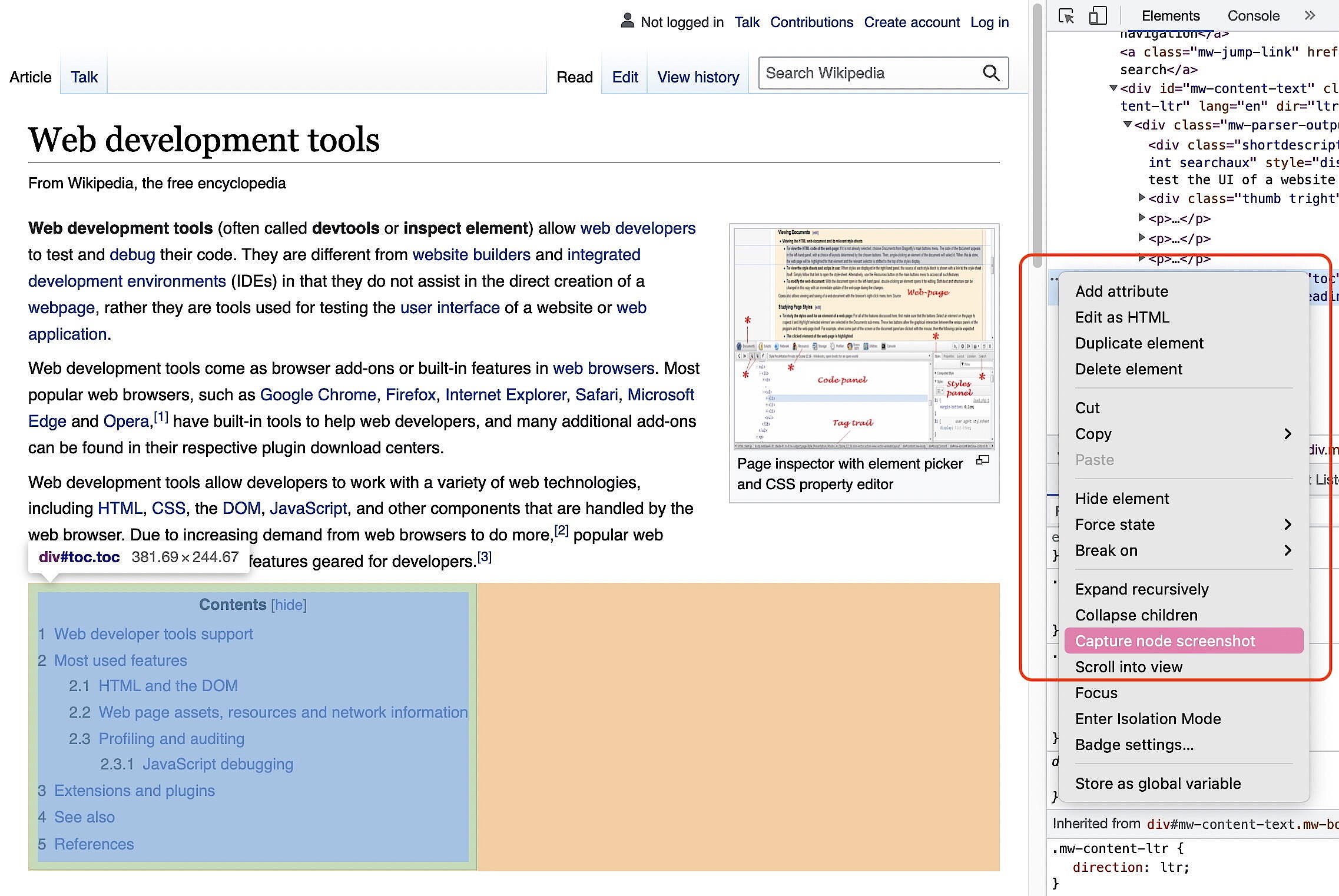How to inspect elements with developer tools - IONOS