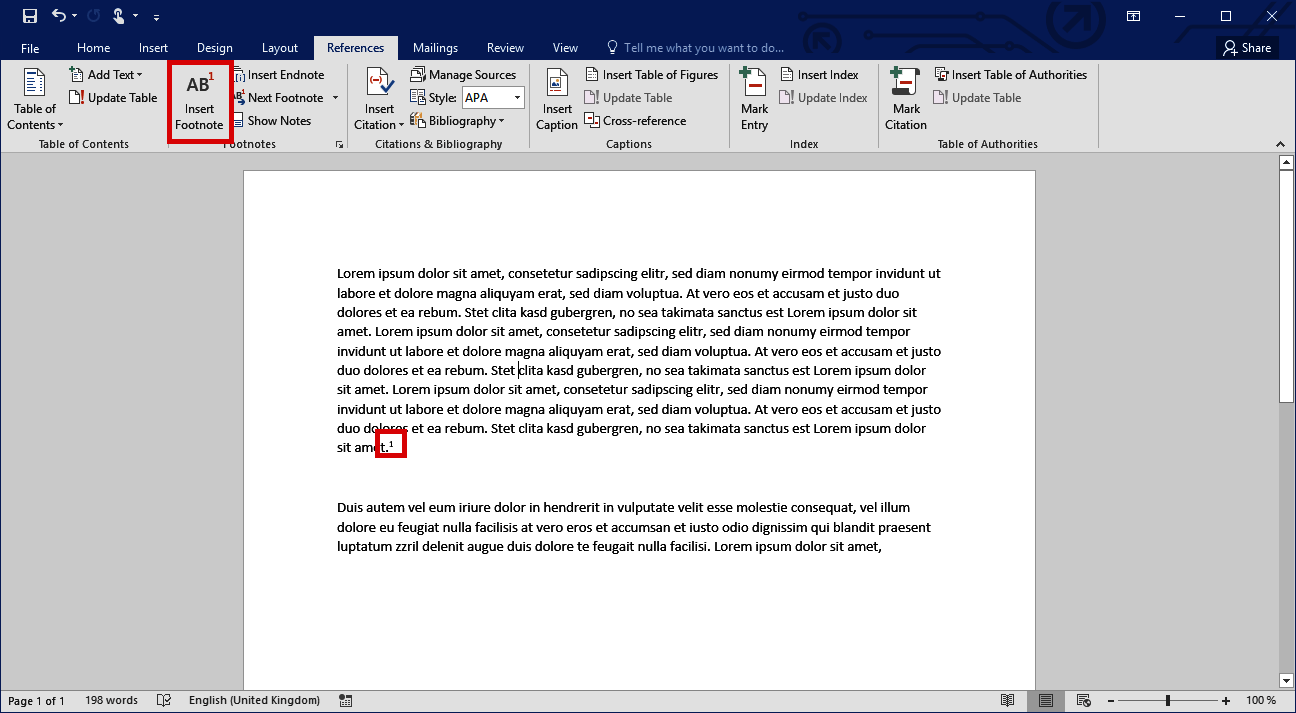 How to insert and edit footnotes and endnotes in Word - IONOS