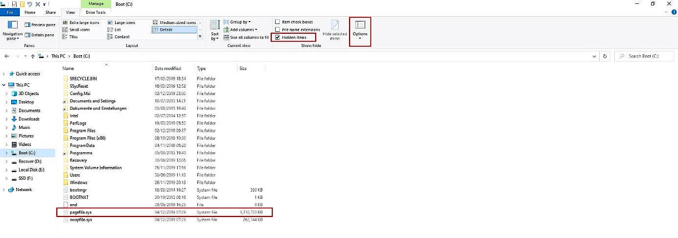 pagefile.sys: How you can delete and move the file - IONOS