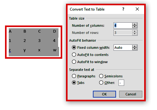Word: Create a table in just a few steps - IONOS