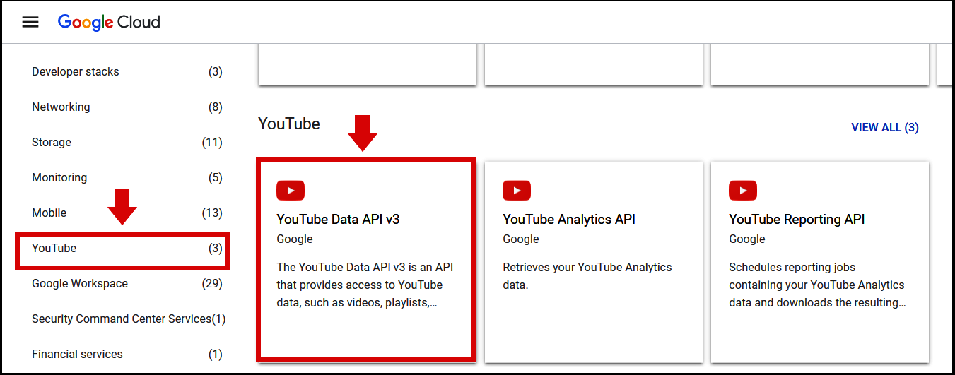 How to generate a YouTube API key - IONOS
