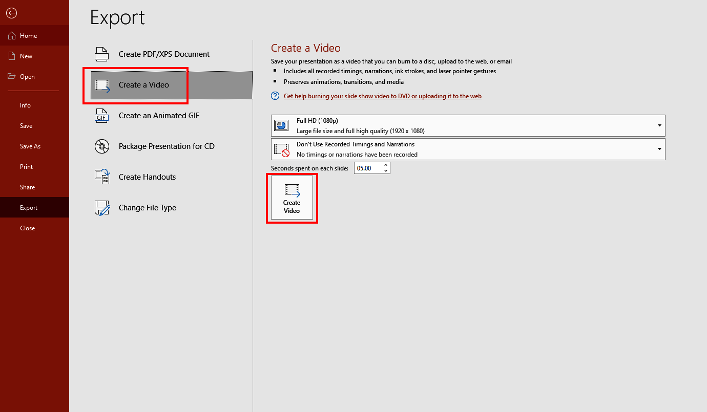 How to make a PowerPoint into a video: save PowerPoint as video - IONOS