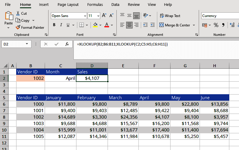 XLOOKUP: The Excel function explained with examples - IONOS