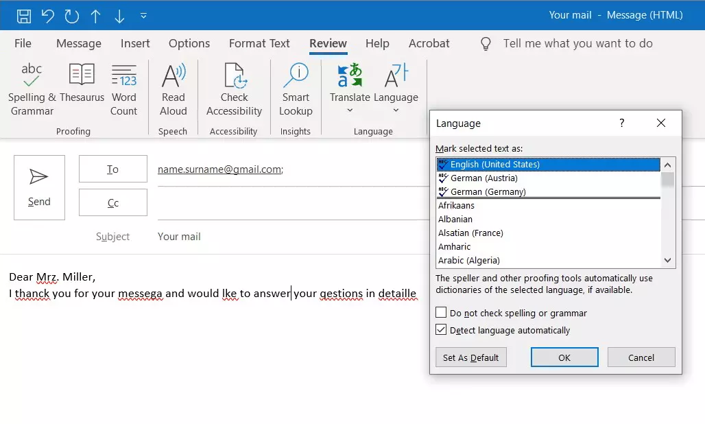 Spell check not working in Outlook: here’s how to fix it - IONOS