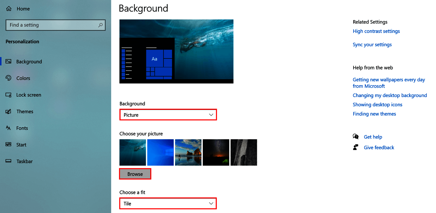 How to change the Desktop Background in Windows - IONOS