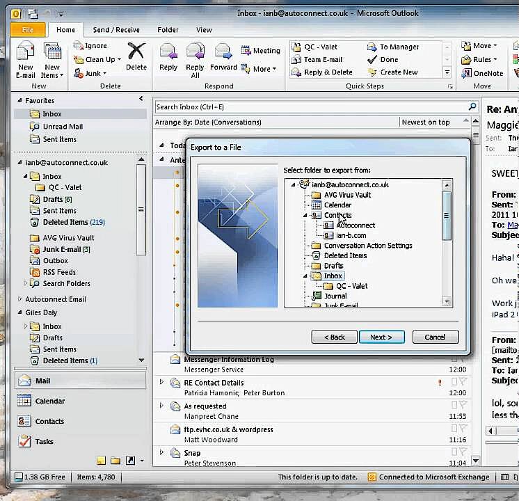 Outlook contacts: How to export your address book - IONOS