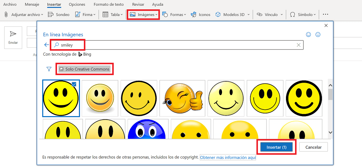 Emoticonos en Outlook: insertar emoticonos en Outlook - IONOS