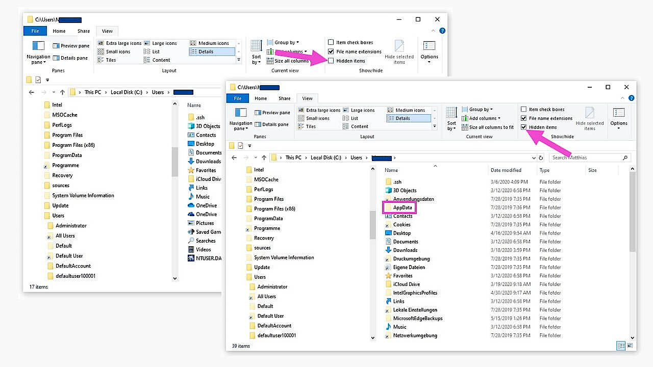 ¿Qué es Windows AppData? Cómo ver y modificar la carpeta AppData. - IONOS