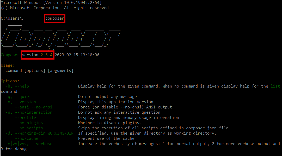 Instalar PHP Composer en Windows 10 - IONOS