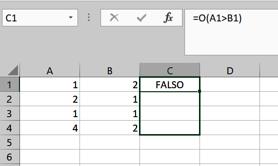 Función O Excel | Cómo usar O en Excel - IONOS