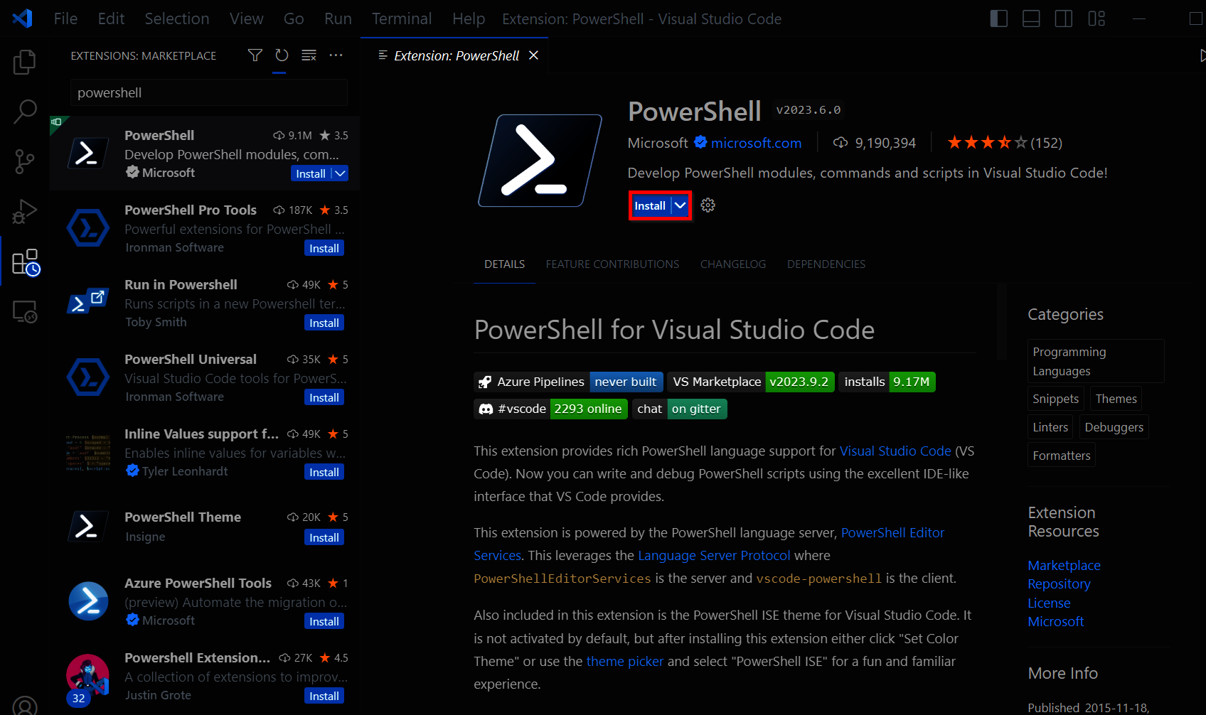 Como criar e executar: PowerShell script - IONOS