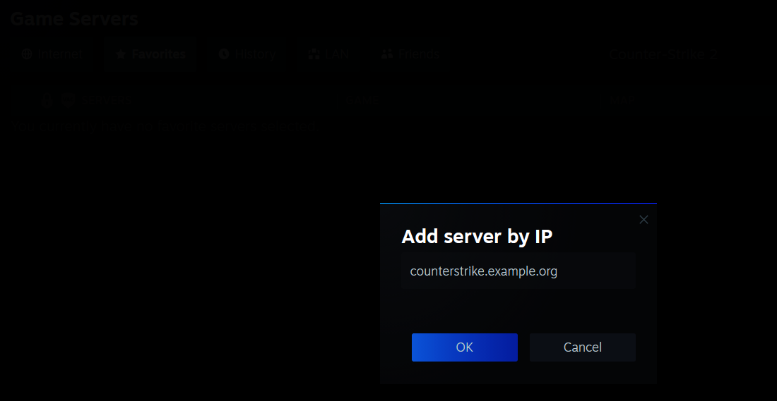 CS2 server domain: Servidor com domínio próprio - IONOS